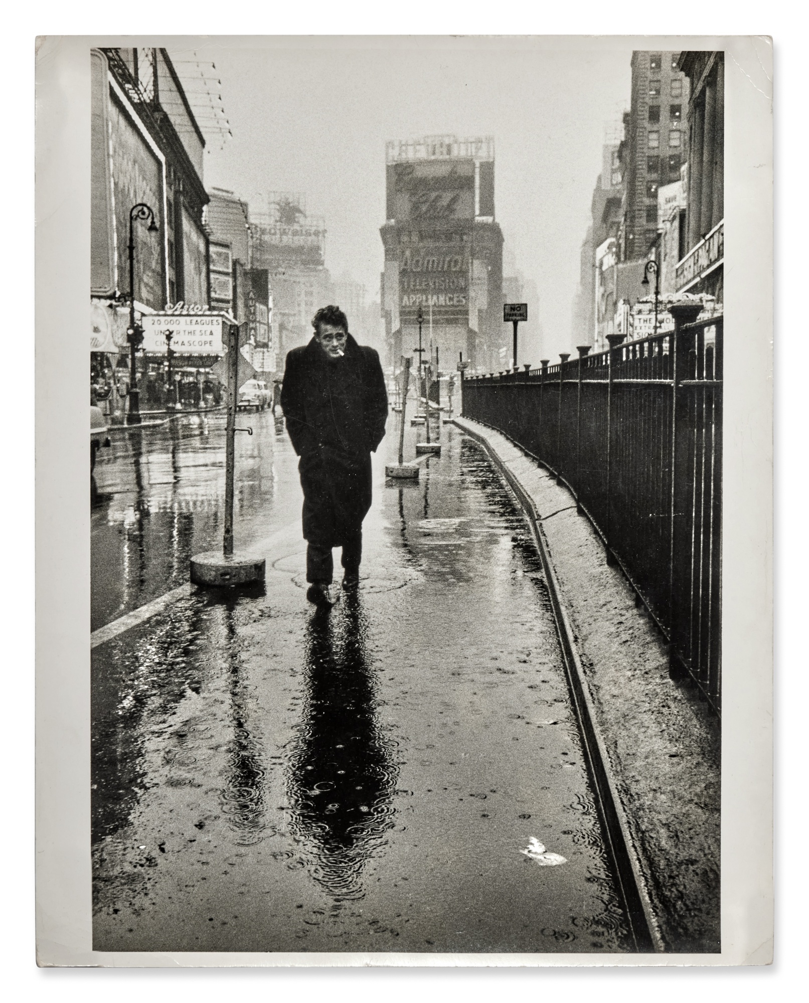 Dennis Stock | James Dean in Times Square, New York City (1955) | MutualArt