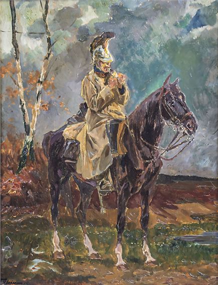 Fritz Klein | 'Hauptmann zu Pferde' / 'Captain on horse' | MutualArt