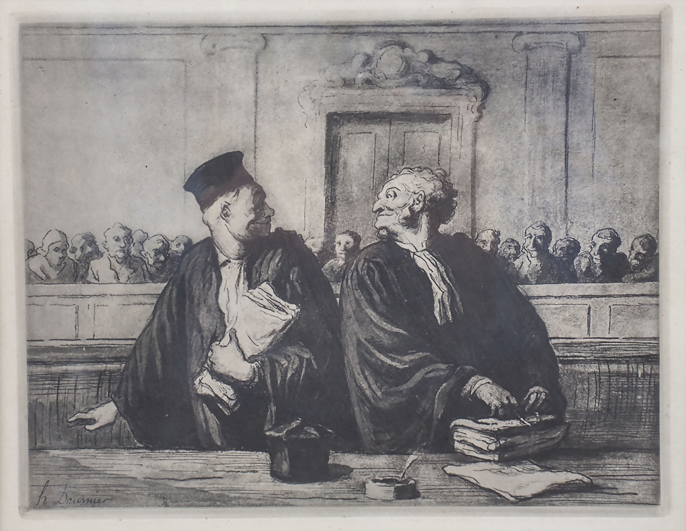 Honoré Daumier | 'Les gens de justice. Après l'audience' | MutualArt