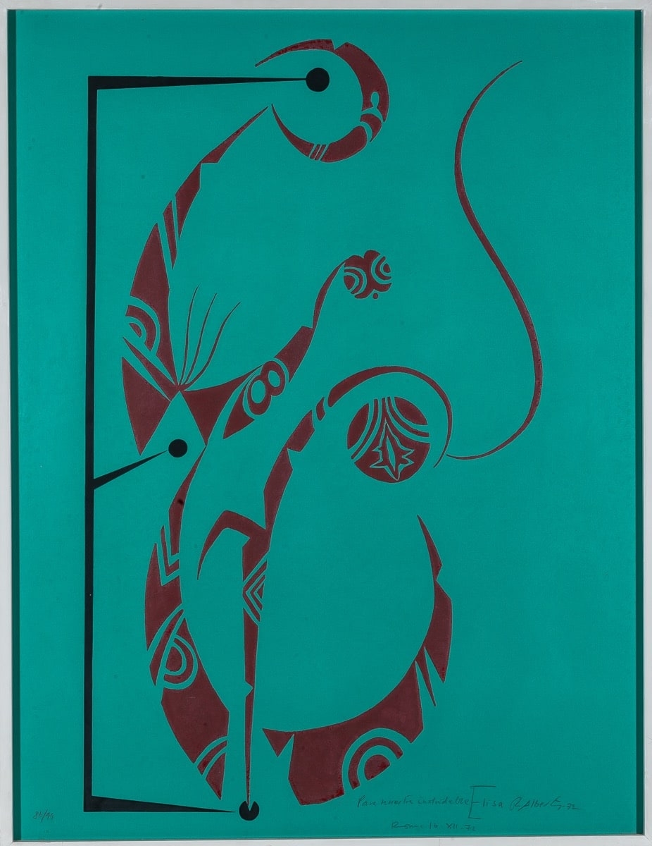 Rafael Alberti | Composición sobre fondo azul | MutualArt