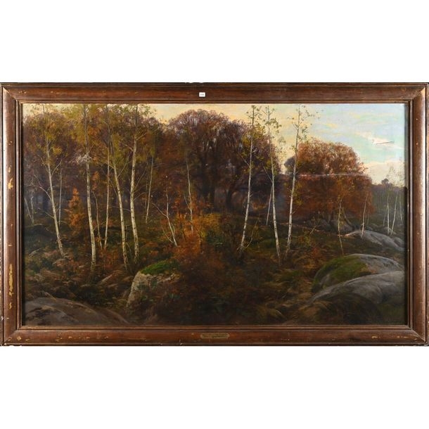 Clément‏ Quinton | Forêt de Fontainebleauavec rochers | MutualArt