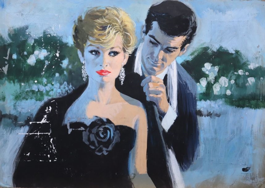 Jac Mars | Scènes romantiques Deux huiles sur et une huile sur toile ...