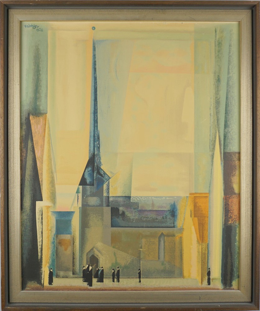 Lyonel Feininger | Jesuiten III (Jesuits III) (Circa 1915) | MutualArt