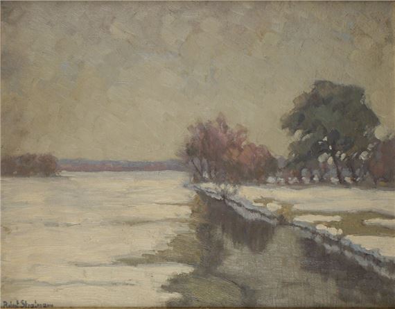 Robert Stratmann | Winterliche Uferlandschaft | MutualArt