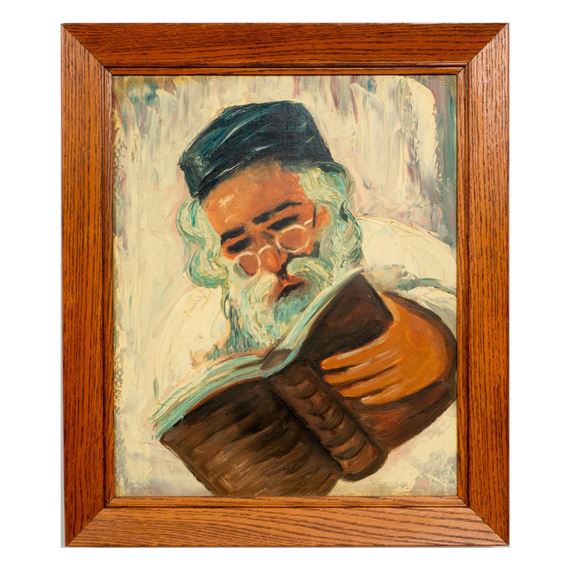 René Avigdor | Rene Avigdor, Oil on Board, Portrait of a Rabbi, Signed ...