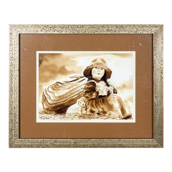 Gerardo Rueda | Attr. Gerardo Rueda (Spanish, 1926-1996) Watercolor ...