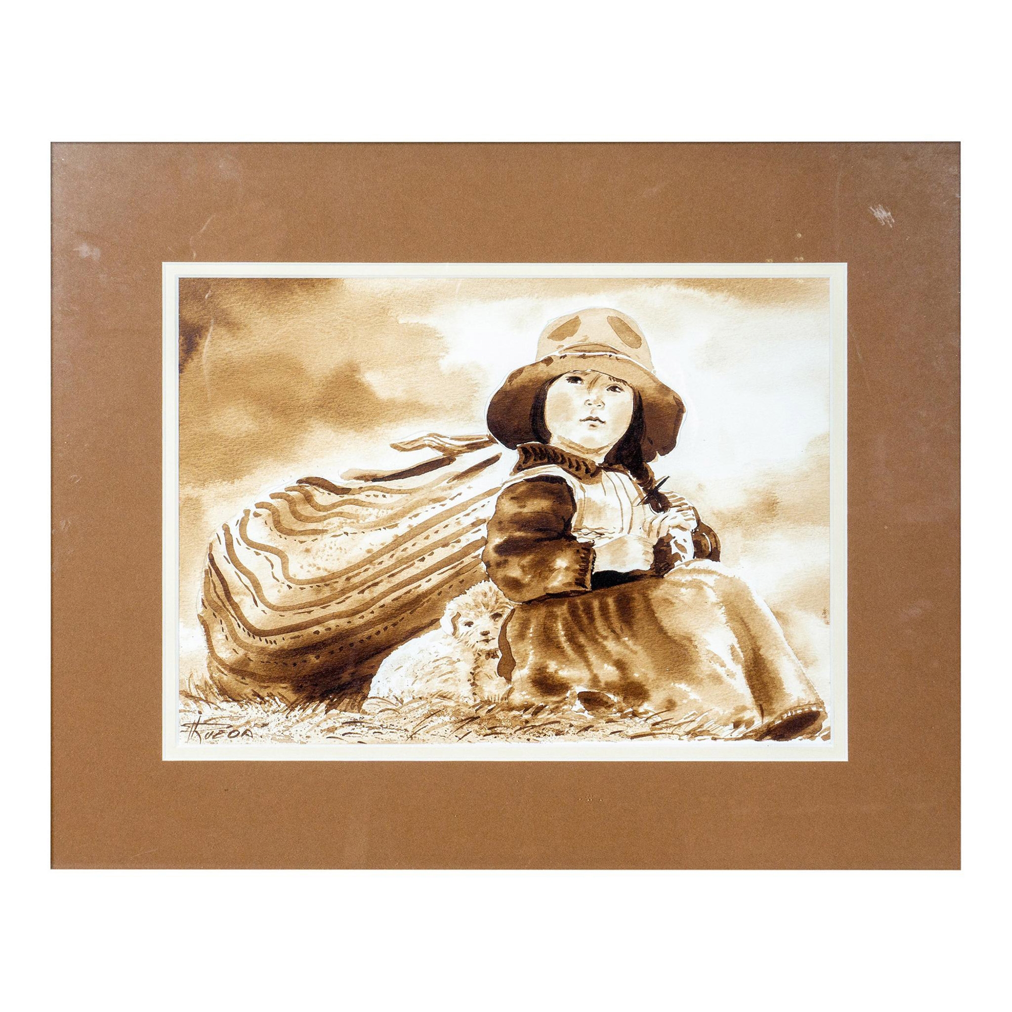 Gerardo Rueda | Attr. Gerardo Rueda (Spanish, 1926-1996) Watercolor ...