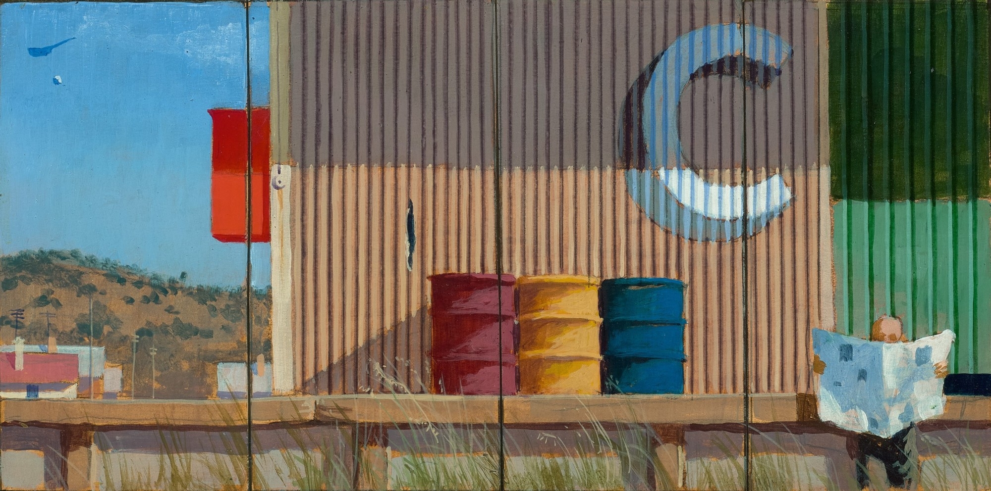 Jeffrey Smart | Morning Practice, Baia (1969) | MutualArt