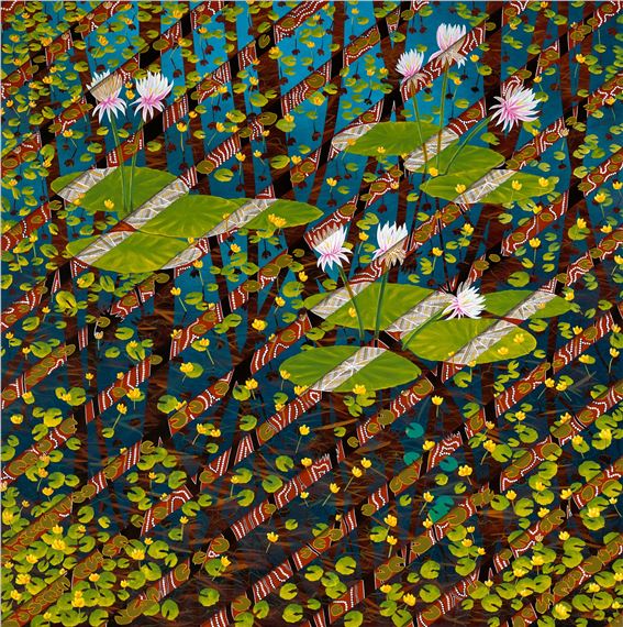 Lin Onus | YELLOW LILIES, 1993 (1993) | MutualArt