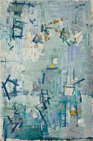Yvonne Audette | COMPOSITION IN BLUE, 1958 (1958) | MutualArt