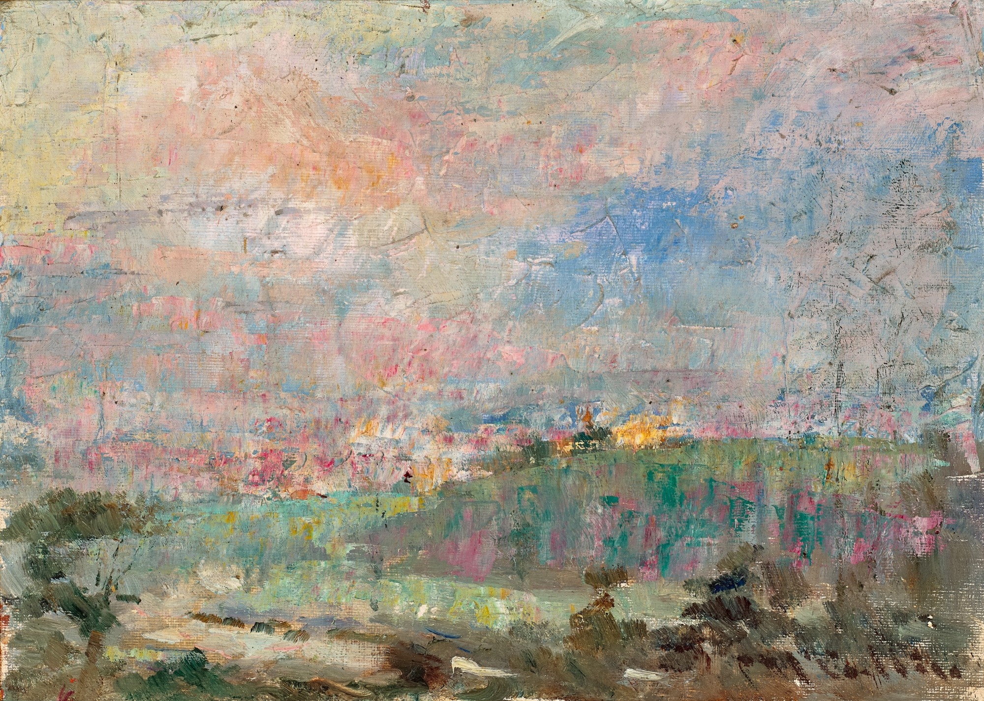 Frederick McCubbin | HARMONY IN BLUE, WILLIAMSTOWN (1909) | MutualArt