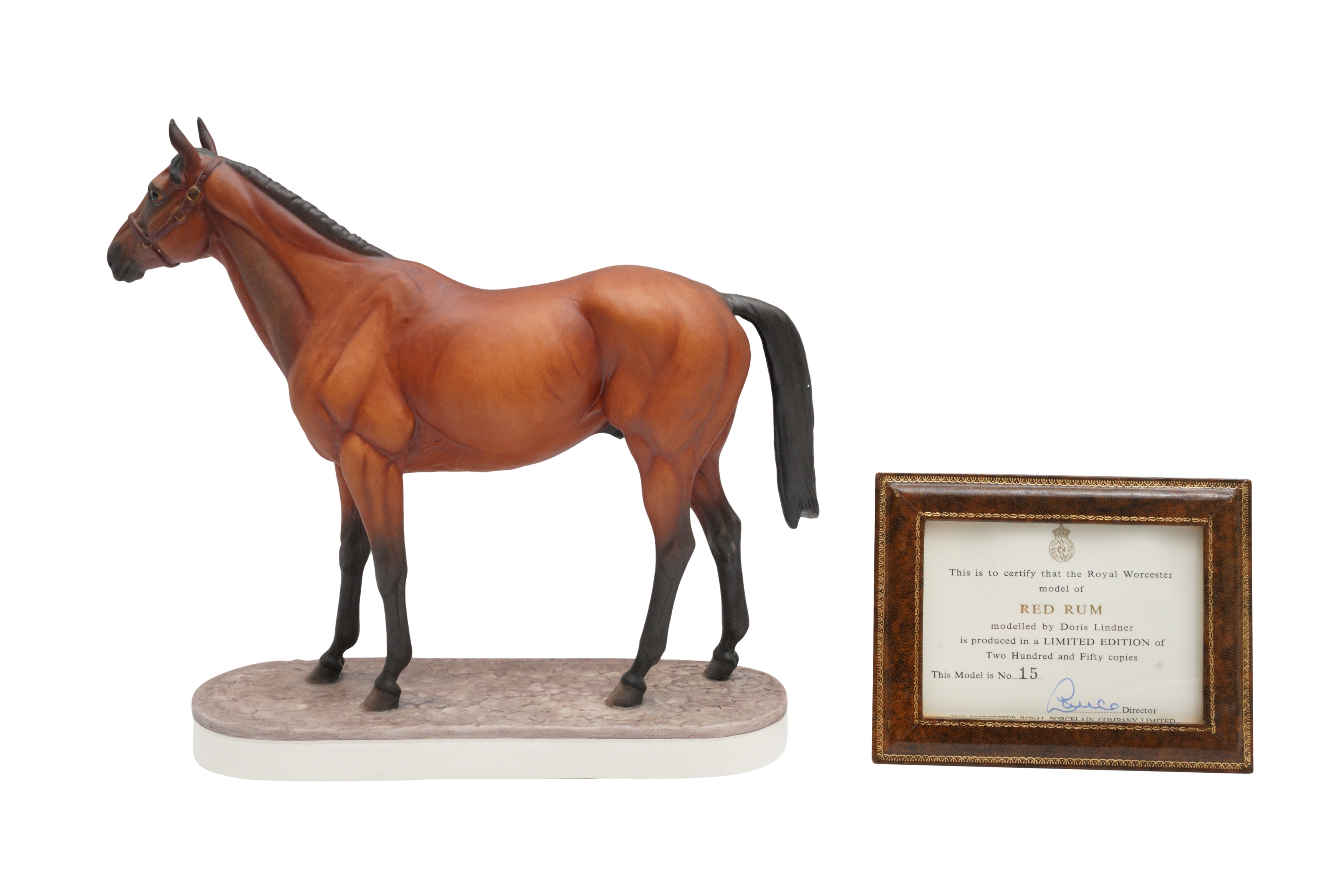 Doris Lindner | A LIMITED EDITION ROYAL WORCESTER FIGURE OF RED RUM ...