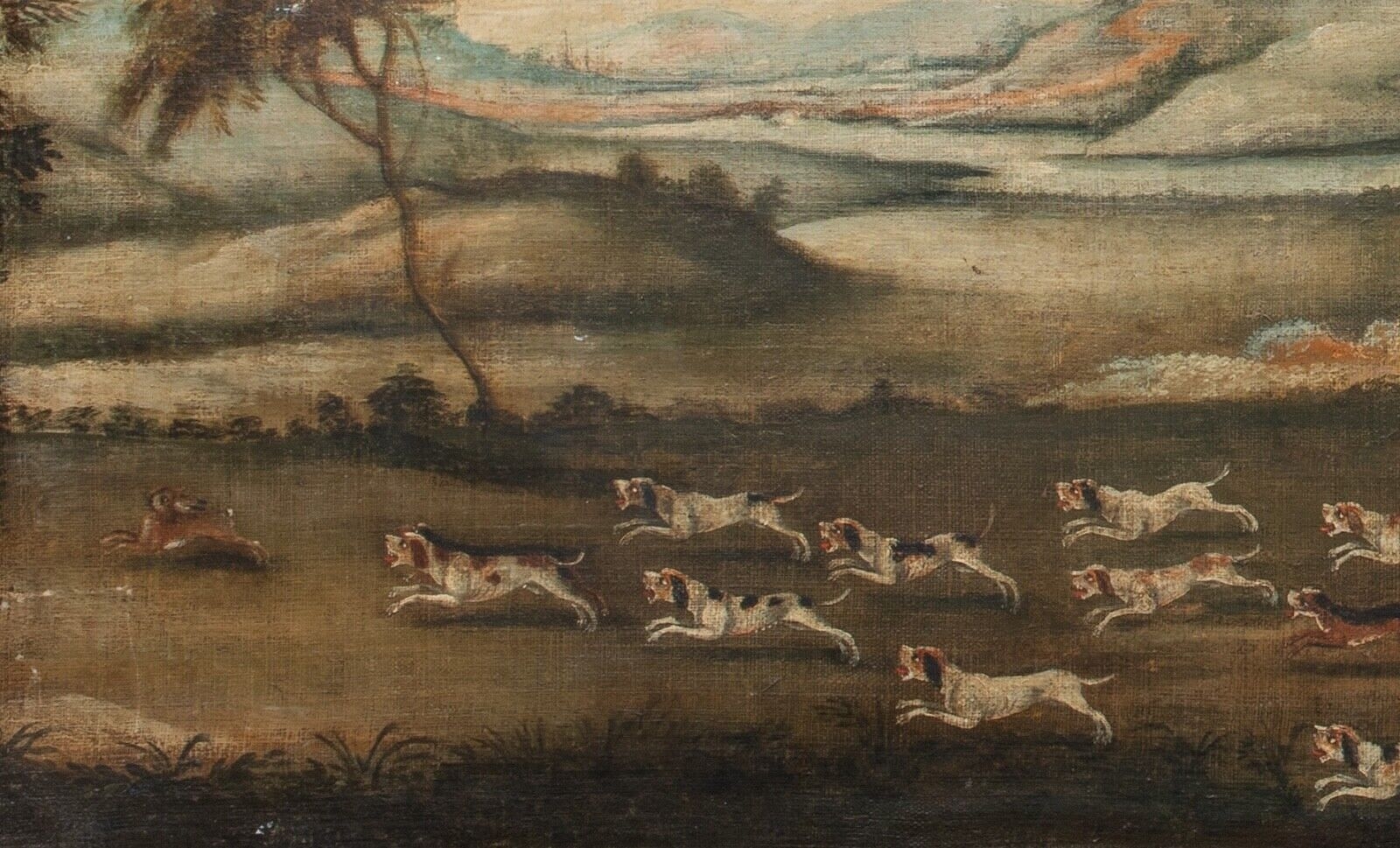 John Nost Sartorius | THE FOX HUNTING PARTY OIL PAINTING (18th Century ...