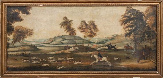 John Nost Sartorius | THE FOX HUNTING PARTY OIL PAINTING (18th Century ...