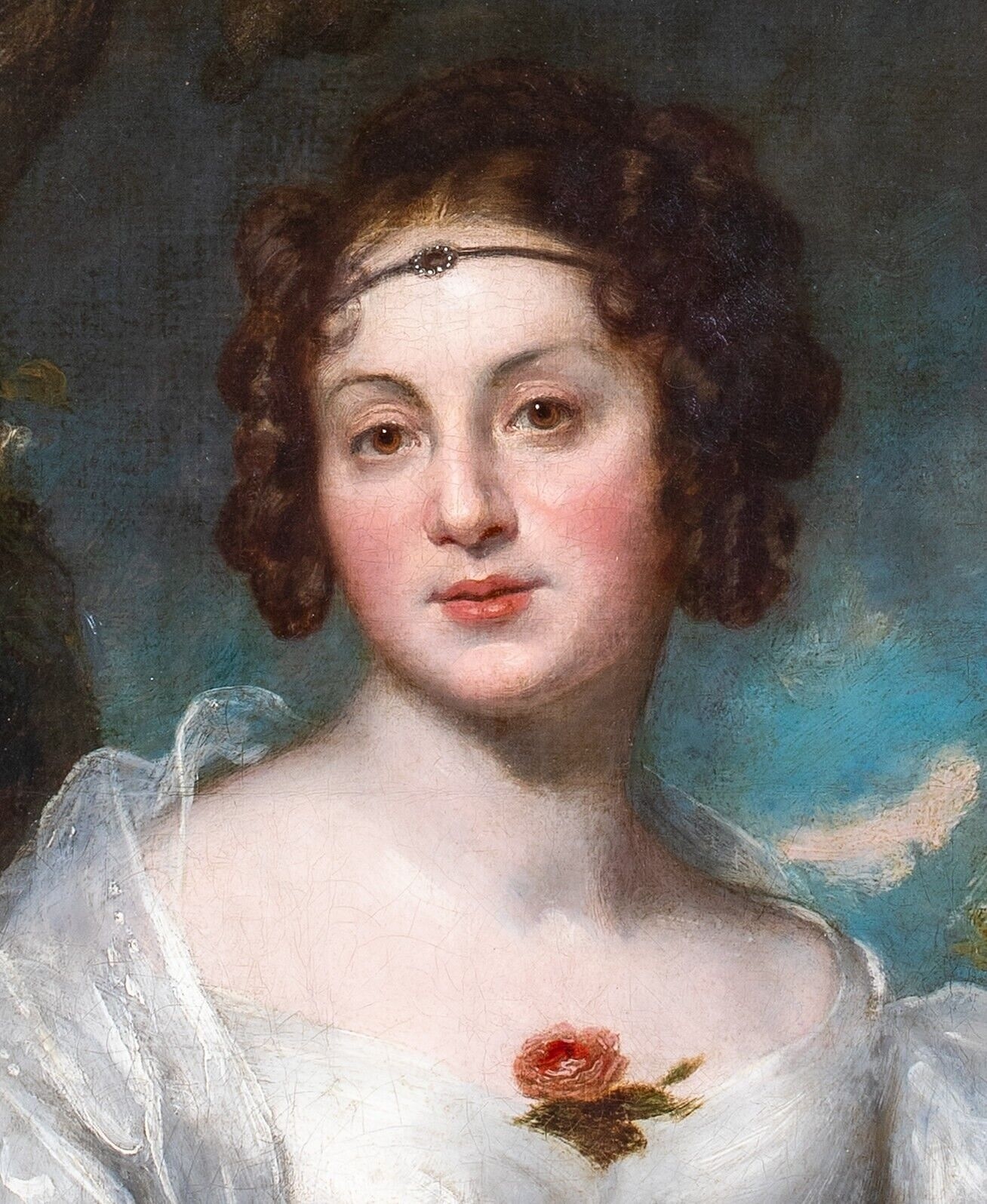 Gilbert Stuart Wood | PORTRAIT OF LADY SOPHIA WOOD OIL PAINTING (19th ...