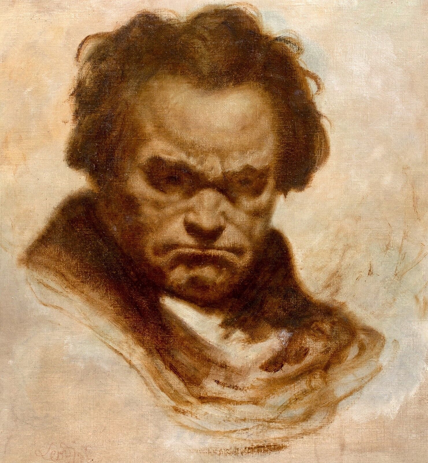 Ludwig Van Beethoven | PORTRAIT OF LUDWIG VAN BEETHOVEN OIL PAINTING ...