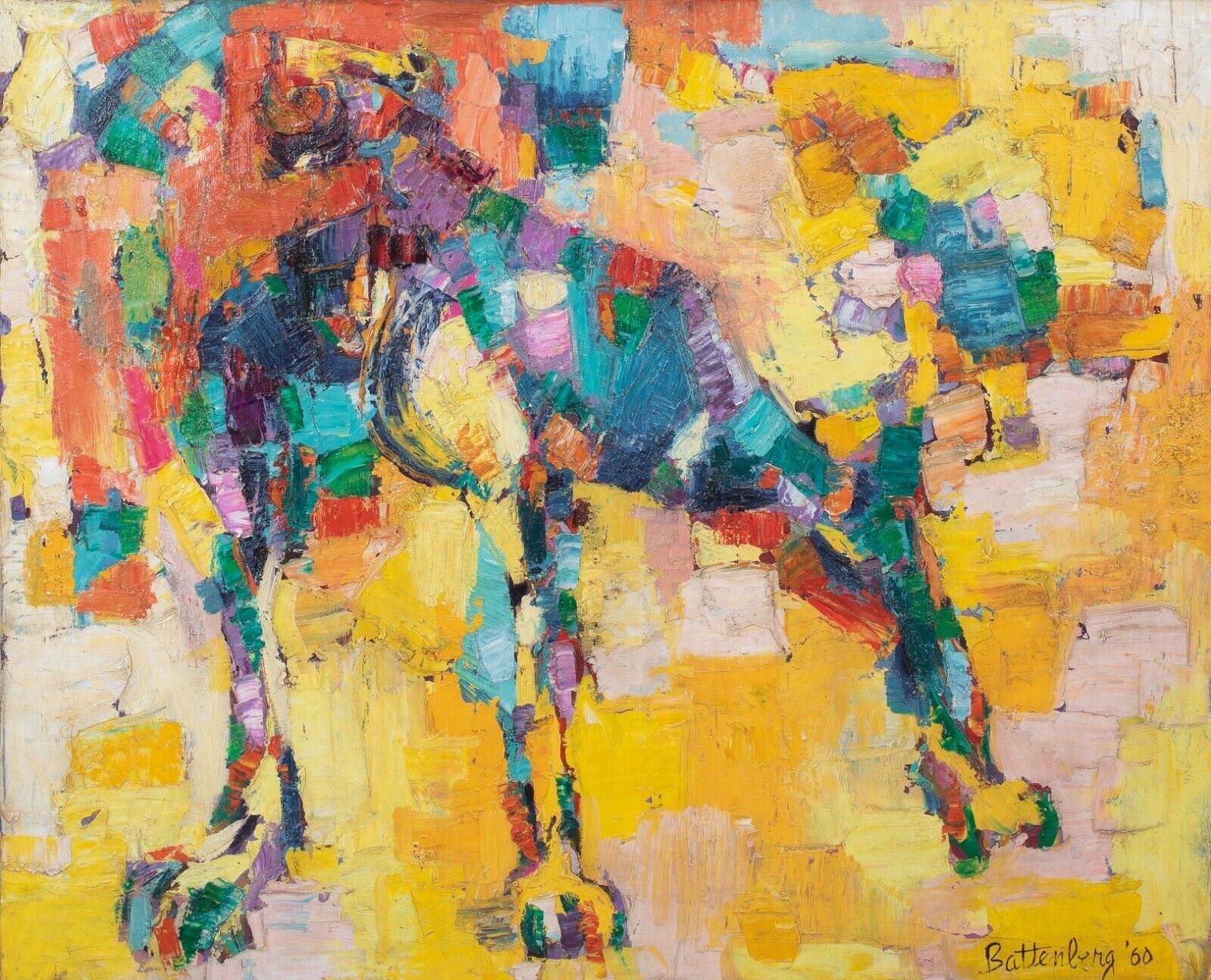 John Battenberg | PORTRAIT OF A BOXER DOG OIL PAINTING (17th Century ...