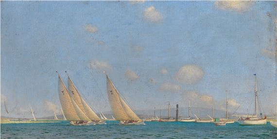 Charles Pears | A luffing match at Lymington | MutualArt