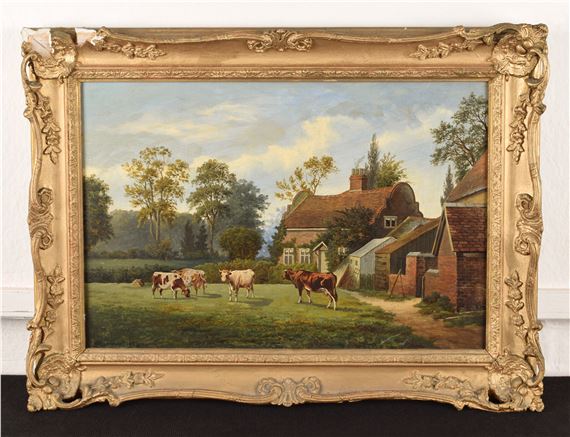 William P. Cartwright | Rural scene with cattle (1907) | MutualArt