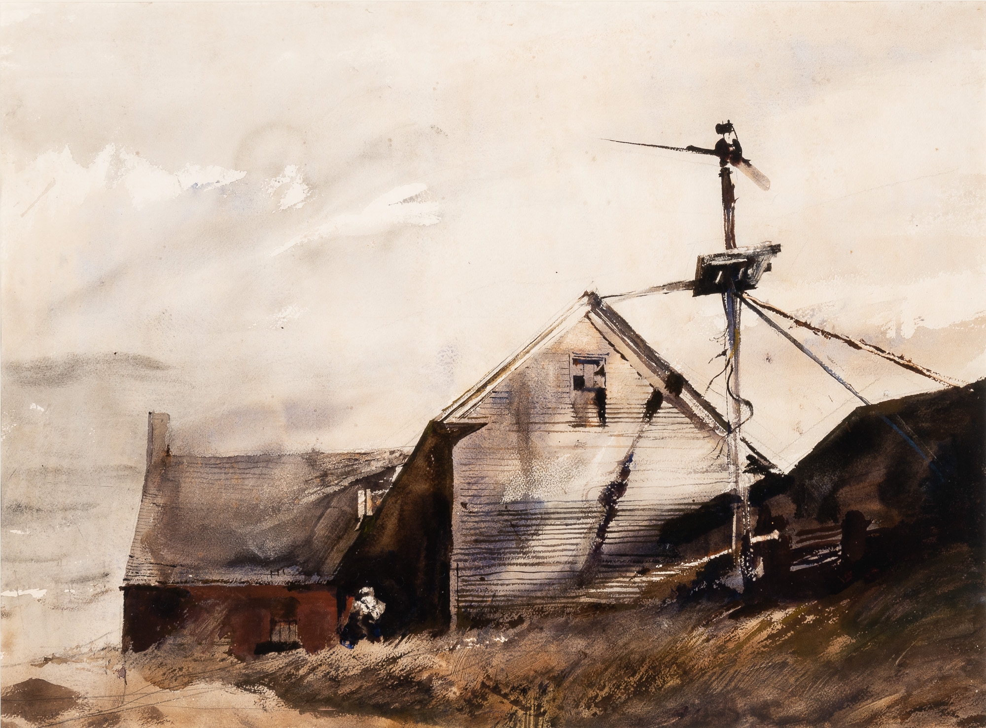 Andrew Wyeth | Wind Machine (1949) | MutualArt