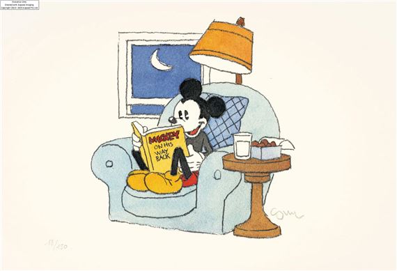 Bernard Cosey | Mickey on His Way Back (2015) | MutualArt