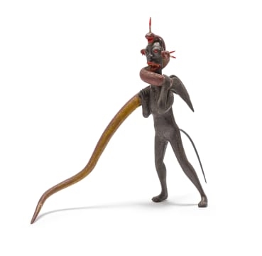 Johannes Segogela | Devil with Three-Headed Snake | MutualArt