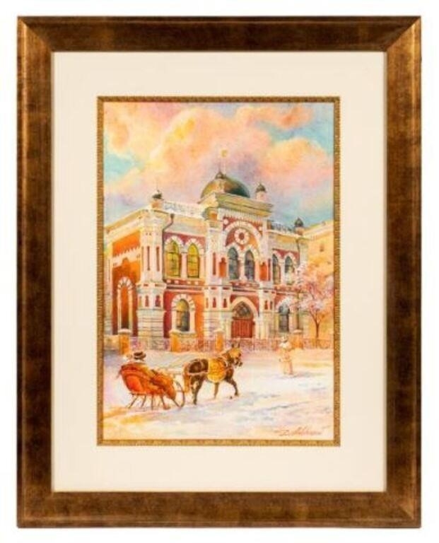 Demetrij Achkasov | Watercolor of Great Choral, Demetrij Achkasov | MutualArt