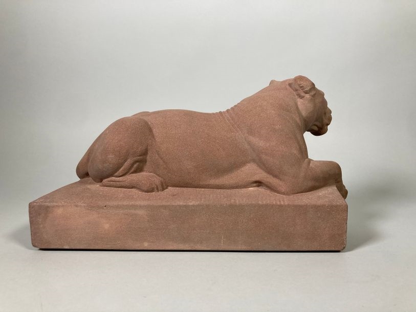 Georges Hilbert | Reclining Lioness,... - Lot (Circa 1935) | MutualArt