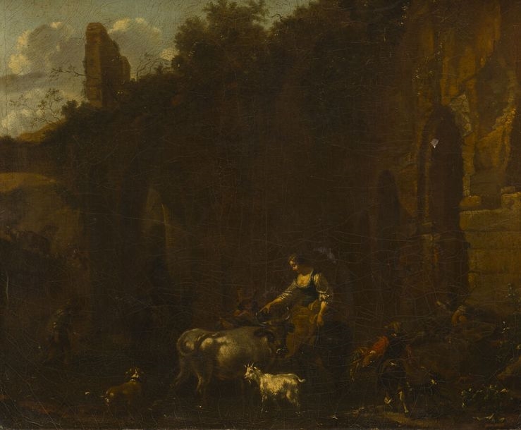 Jan Frans Soolmaker | Crossing the ford | MutualArt