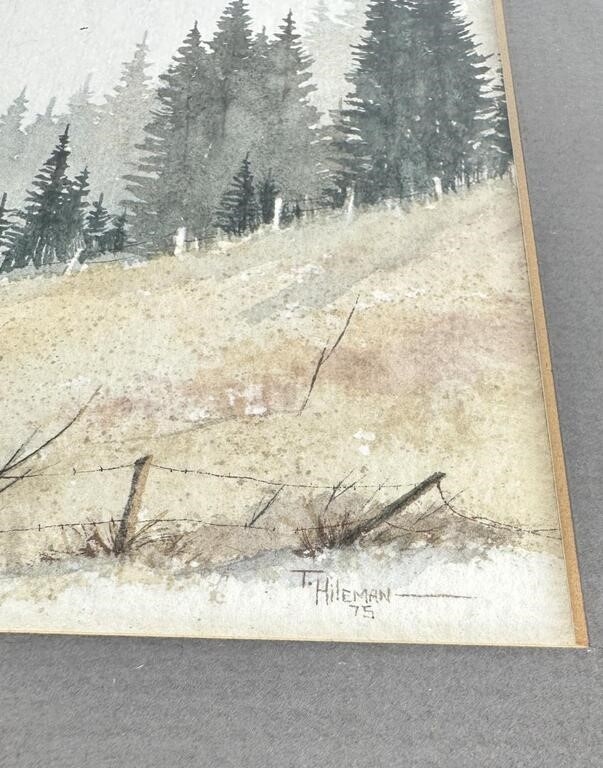 Todd Hileman | Todd Hileman Montana Watercolor Painting | MutualArt