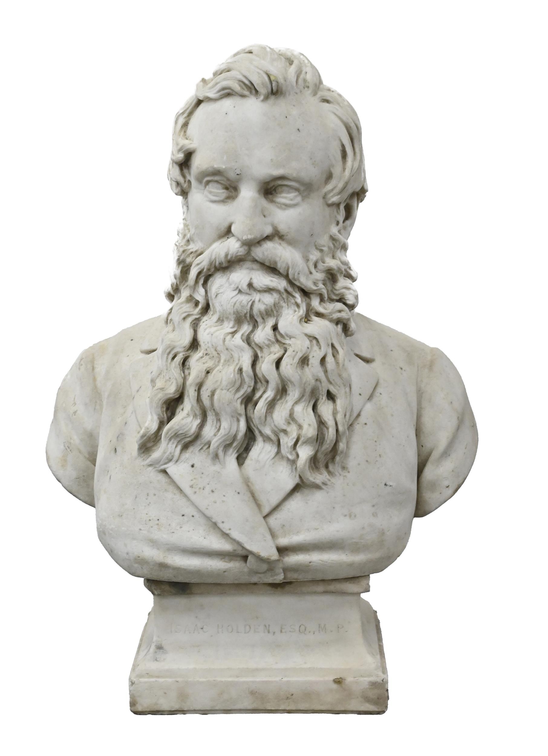 John Adams-Acton | - Portrait Bust of Isaac Holden MP | MutualArt