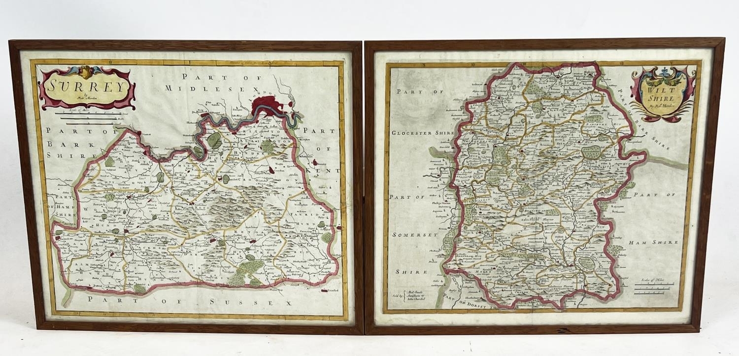 Robert Morden | Maps of Sussex and Wiltshire | MutualArt