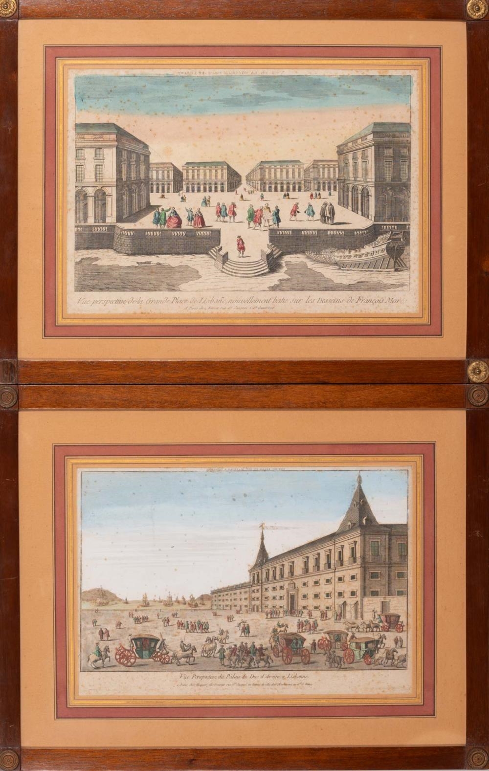 Jacques Gabriel | 1 - Vue perspective du Palais du Duc d'Aveiro a ...