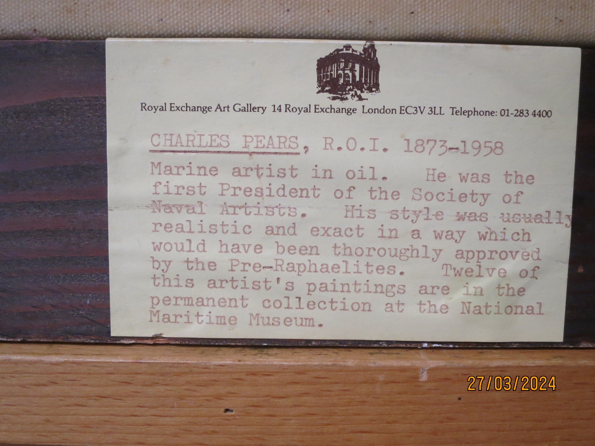 Charles Pears | 1958) - A WINDJAMMER OF THE 1920S (1920s) | MutualArt