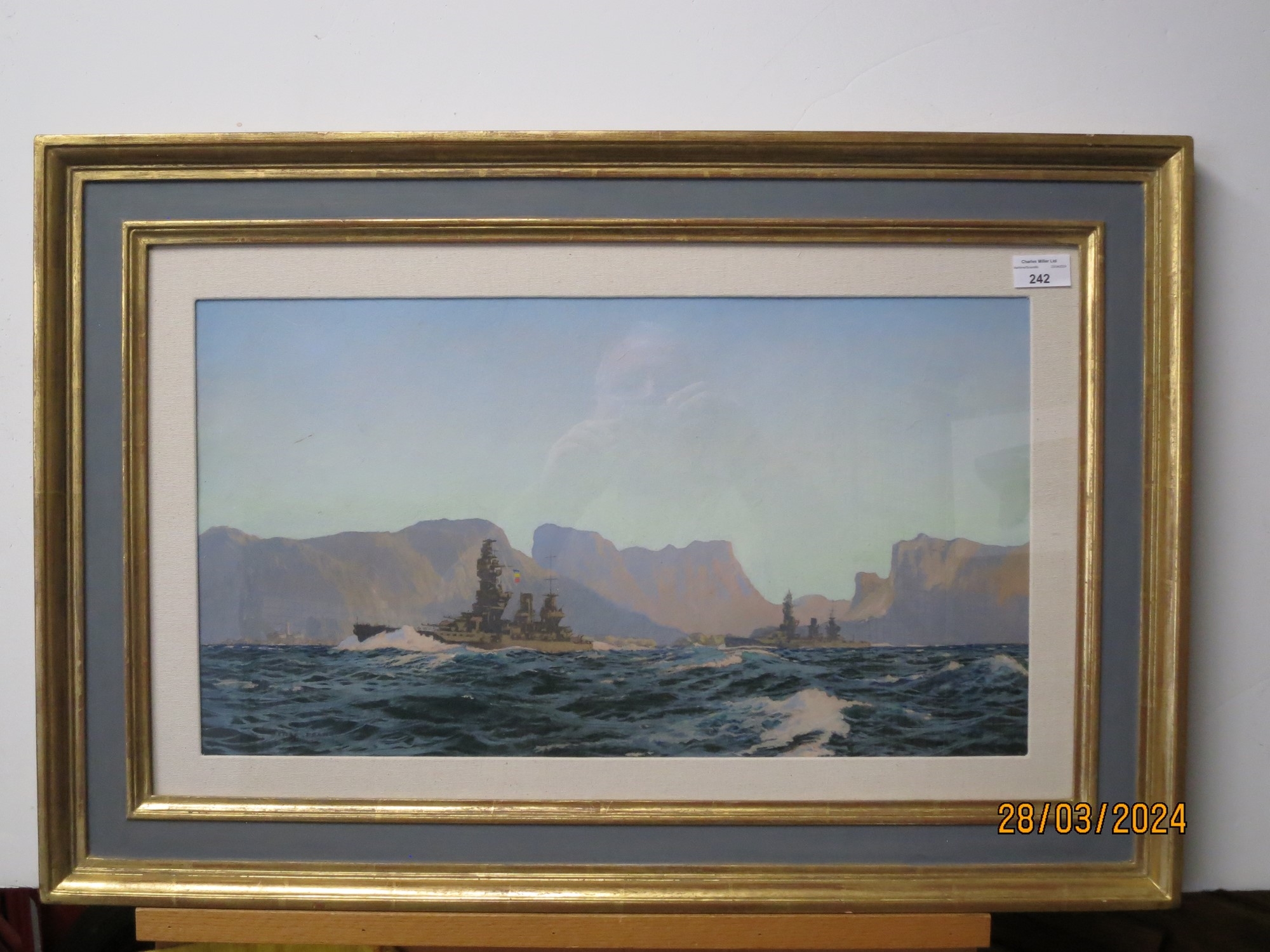 Charles Pears | 1958) - JAPANESE BATTLESHIPS 'FUSO' & 'YAMISHIRO' OFF ...