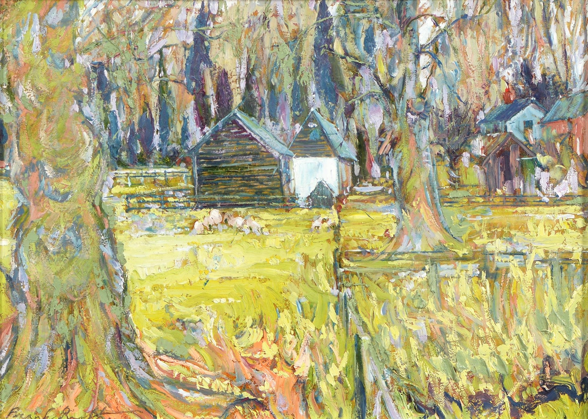 Frank Boothman | - The Farm in Springtime | MutualArt