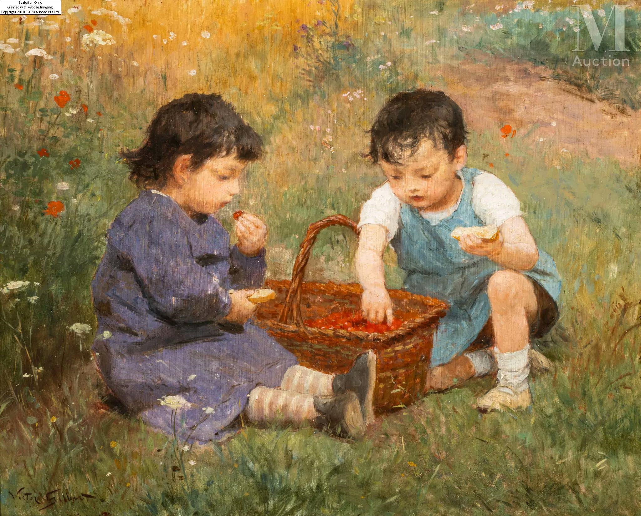 Victor-Gabriel Gilbert | Caught in the storm | MutualArt