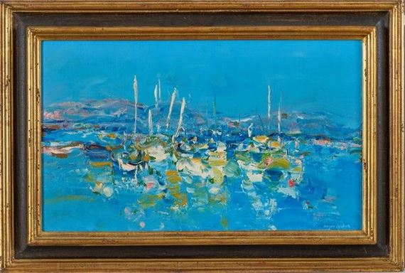 Jacques Cordier | Voiliers par temps de Mistral (1970) | MutualArt