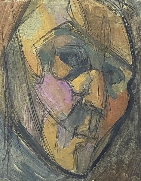 Blanche HUSEK | Portrait de femme aux pommettes roses (1926) | MutualArt