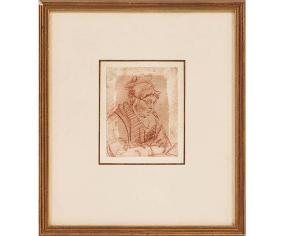 William Henry Hunt | WILLIAM HENRY HUNT RED CHALK PORTRAIT | MutualArt