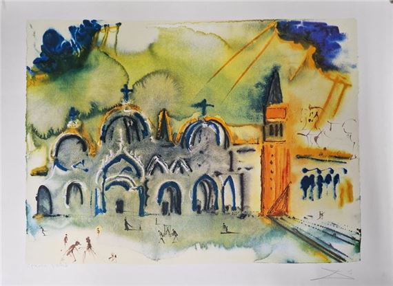 Salvador Dalí | DALI Salvador, after, Venice, the Basilica and the ...