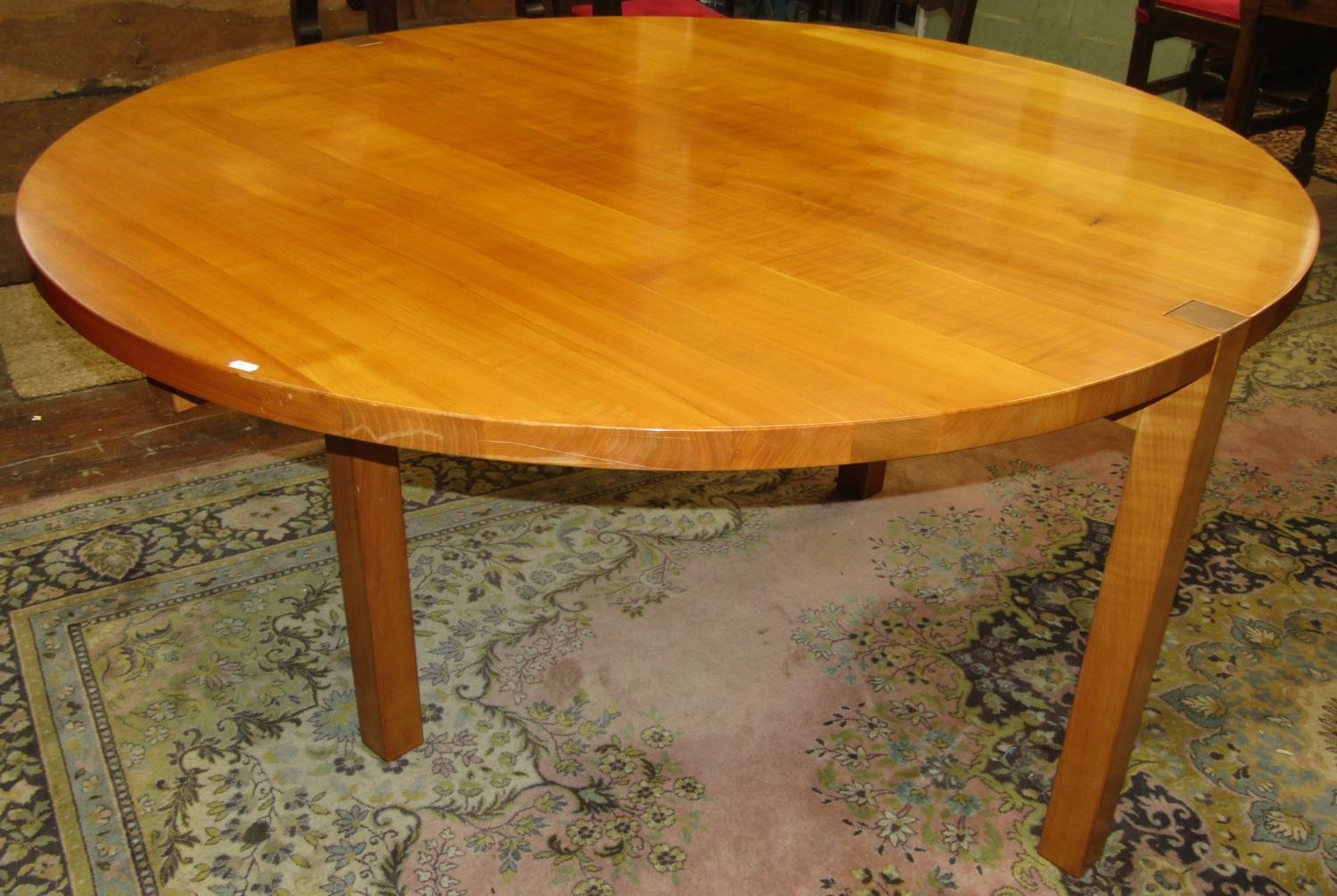 John Makepeace | the circular table raised on four square cut supports ...