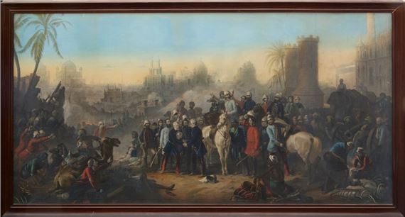 Thomas Jones Barker | The liberation of Lucknow, 1857 (1857) | MutualArt