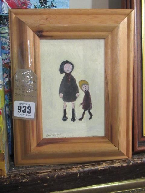 Jim Trueman | OIL ON BOARD TWO SISTERS BY JIM TRUEMAN | MutualArt