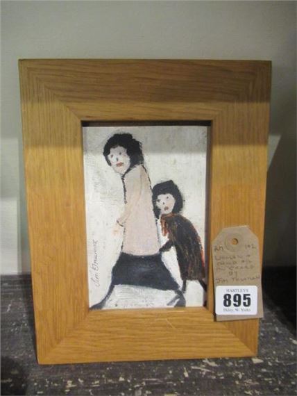 Jim Trueman | WOMAN AND CHILD OIL ON BOARD BY JIM TRUEMAN | MutualArt