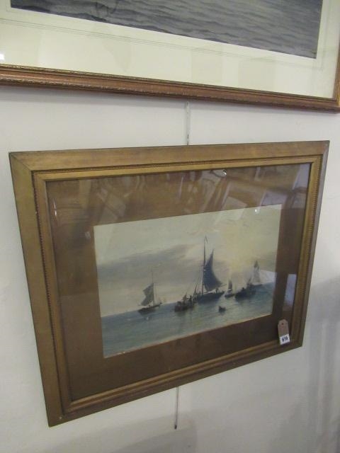 Frederick Miller | SIGNED WATERCOLOUR OF FISHING BOATS BY FREDRICK ...