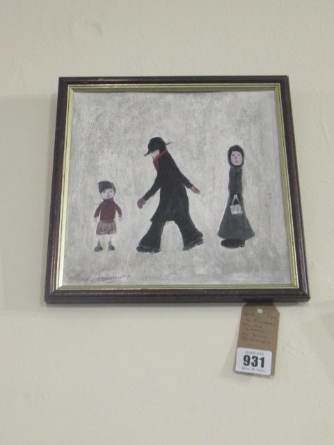 Jim Trueman | OIL ON BOARD THREE FIGURES BY JIM TRUEMAN | MutualArt