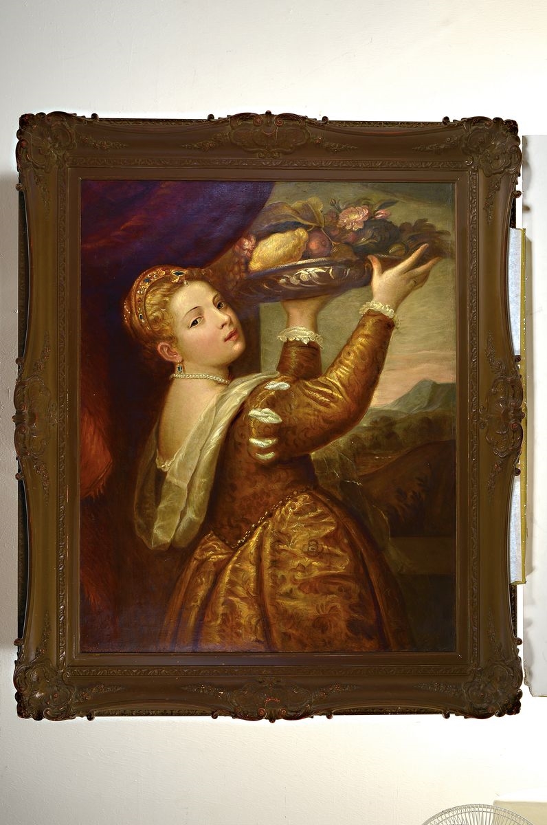 Max Fiegert | Lavinia with fruit basket afterTitian (1885 - 1969 ...