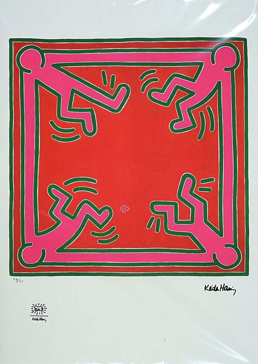 Keith Haring | figures in a square (1958) | MutualArt