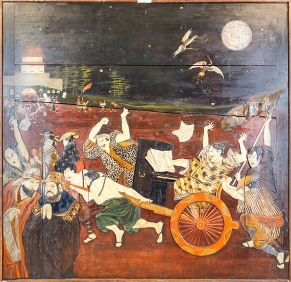 Gioacchino Pagliei | Il trasloco del Circolo artistico (1887) | MutualArt